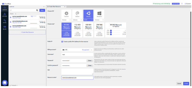 Cara Instalasi Laravel pada Layanan Server Private Cloud - IDCloudHost